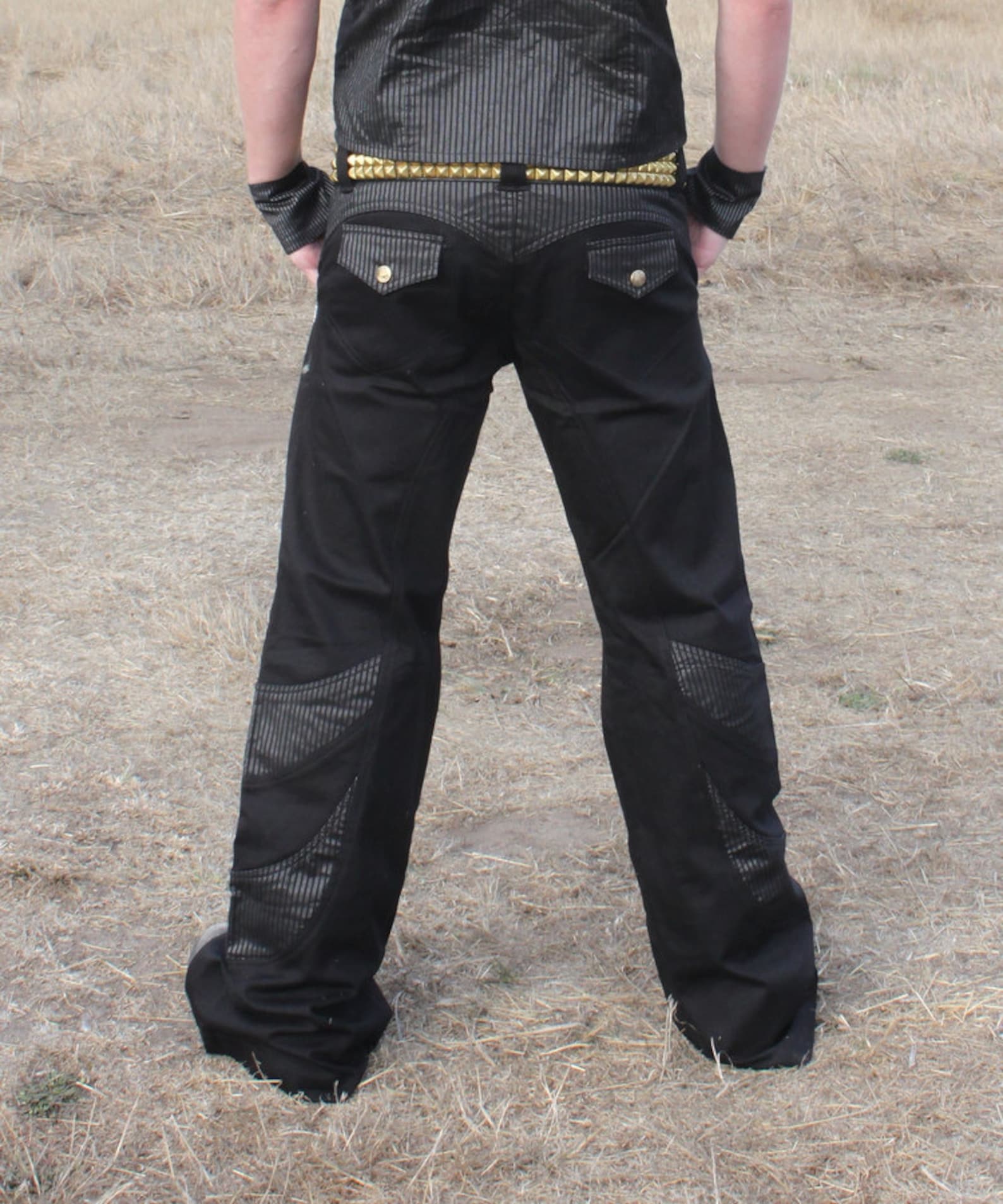 Men's Rockstar Flare Dancin' Pants. A Fitted Low-rise Man Pant by Amae ...