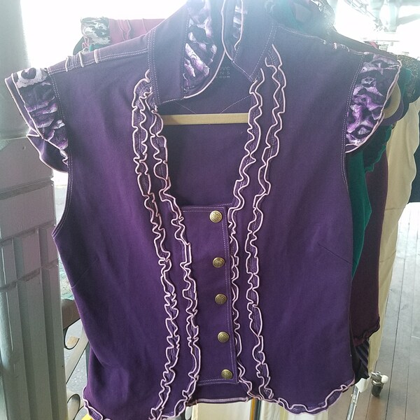 Ruffle Vest - Etsy