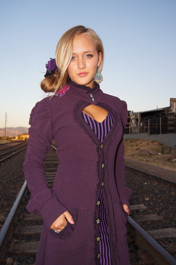 Full Length Festival Key Coat With Pockets in Purple - Etsy