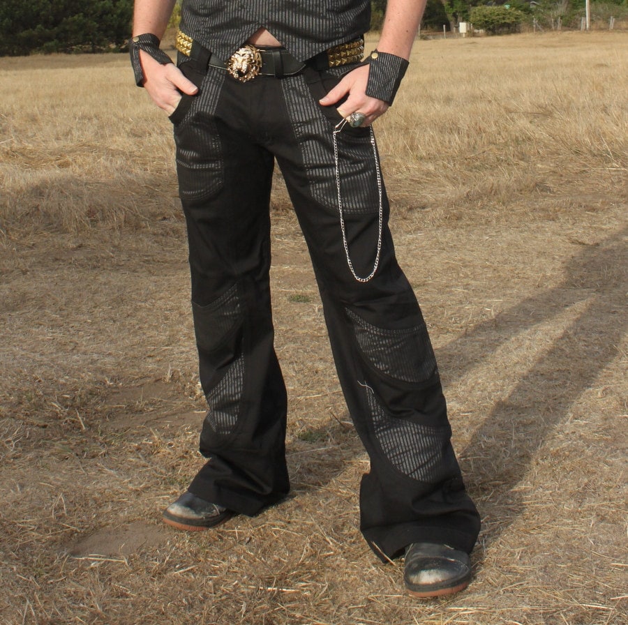 Men's Rockstar Flare Dancin' Pants. A Fitted Low-rise Man Pant by Amae ...
