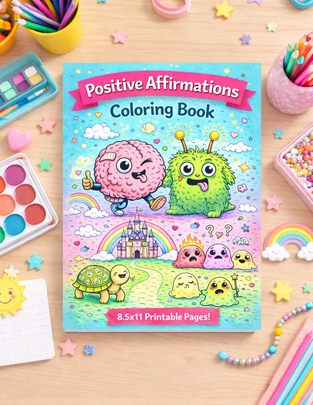 Positive Affirmations Coloring Book | Kids, Adults, Growth Mindset ...