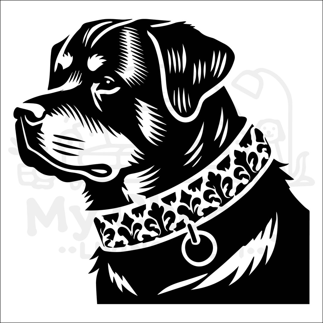 Rottweiler Stencil Puppy Dog Rottie Stencil - 12x12 Inch 10 Mil Mylar ...