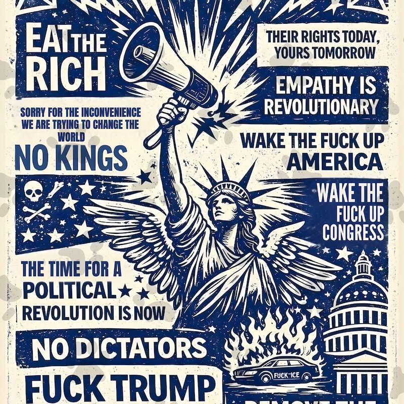 Political Linocut Print - Etsy