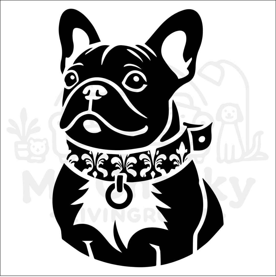 FRENCHIE French Bulldog Stencil | Puppy Dog Silhouette Stencil - 12x12 ...