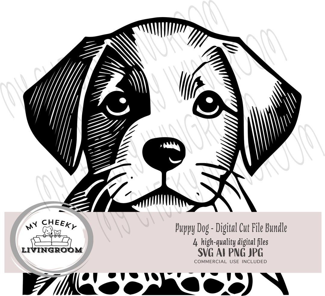 Adorable Puppy Dog Clipart Bundle - Pet Animal Dog Silhouette Digital ...