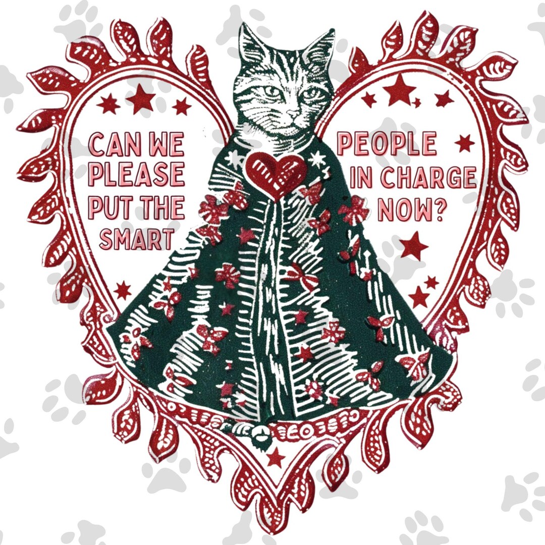 Political Cat Art PNG Digital Download | Protest Art Cat Illustration ...