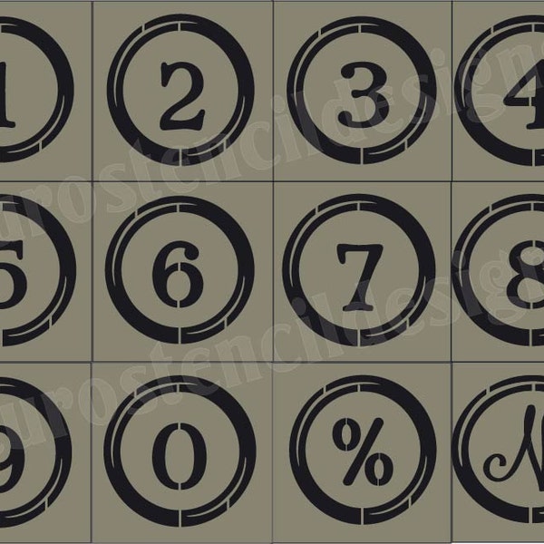Typewriter Numbers - Etsy