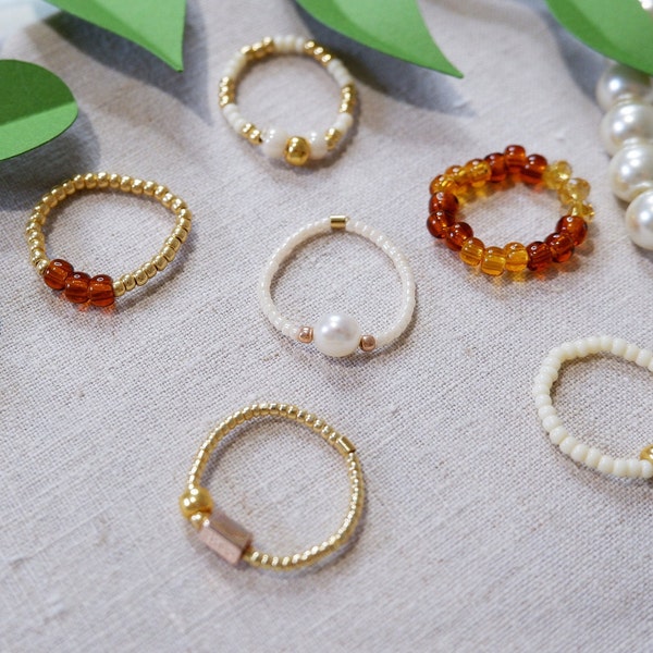 Seed Bead Ring - Etsy