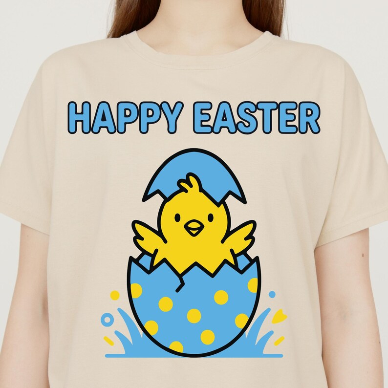 Happy Easter Chick Egg SVG Clipart (digital Download) - Etsy