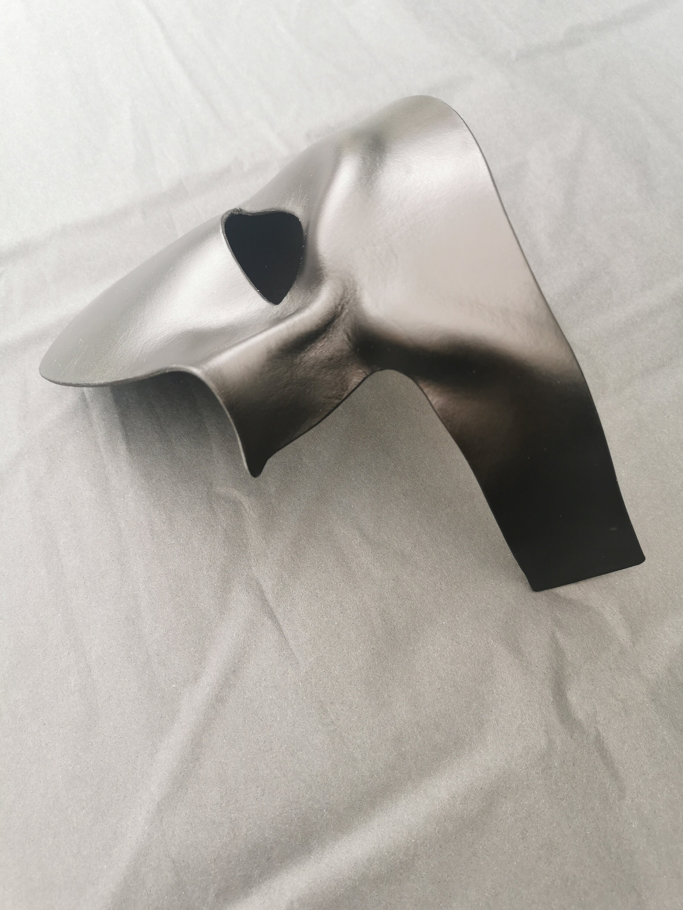 Large Black Leather Phantom of the Opera Mask, Handmade UK Phantom Mask ...