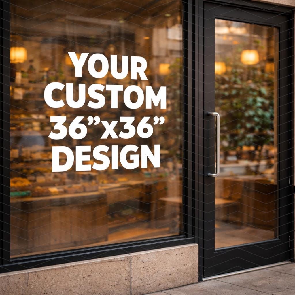 Custom Vinyl Lettering Decal for Glass | Storefront Window Vinyl ...