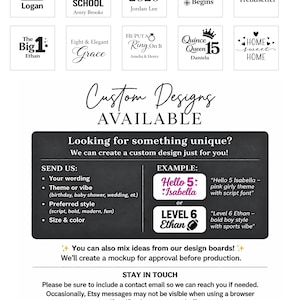 Custom Backdrop Vinyl Decal – Event Backdrop Sign, Baby Shower Decor ...