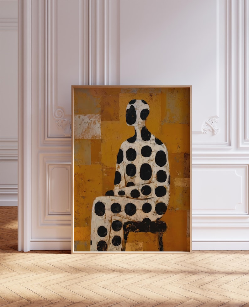 Abstract Figure Afrocentric Wall Art , Modern African American Print ...