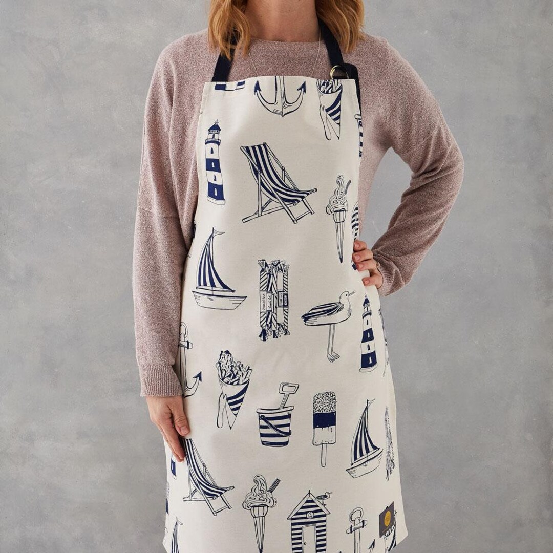 Nautical Apron Lovingly Made in Britain Cotton Apron - Etsy