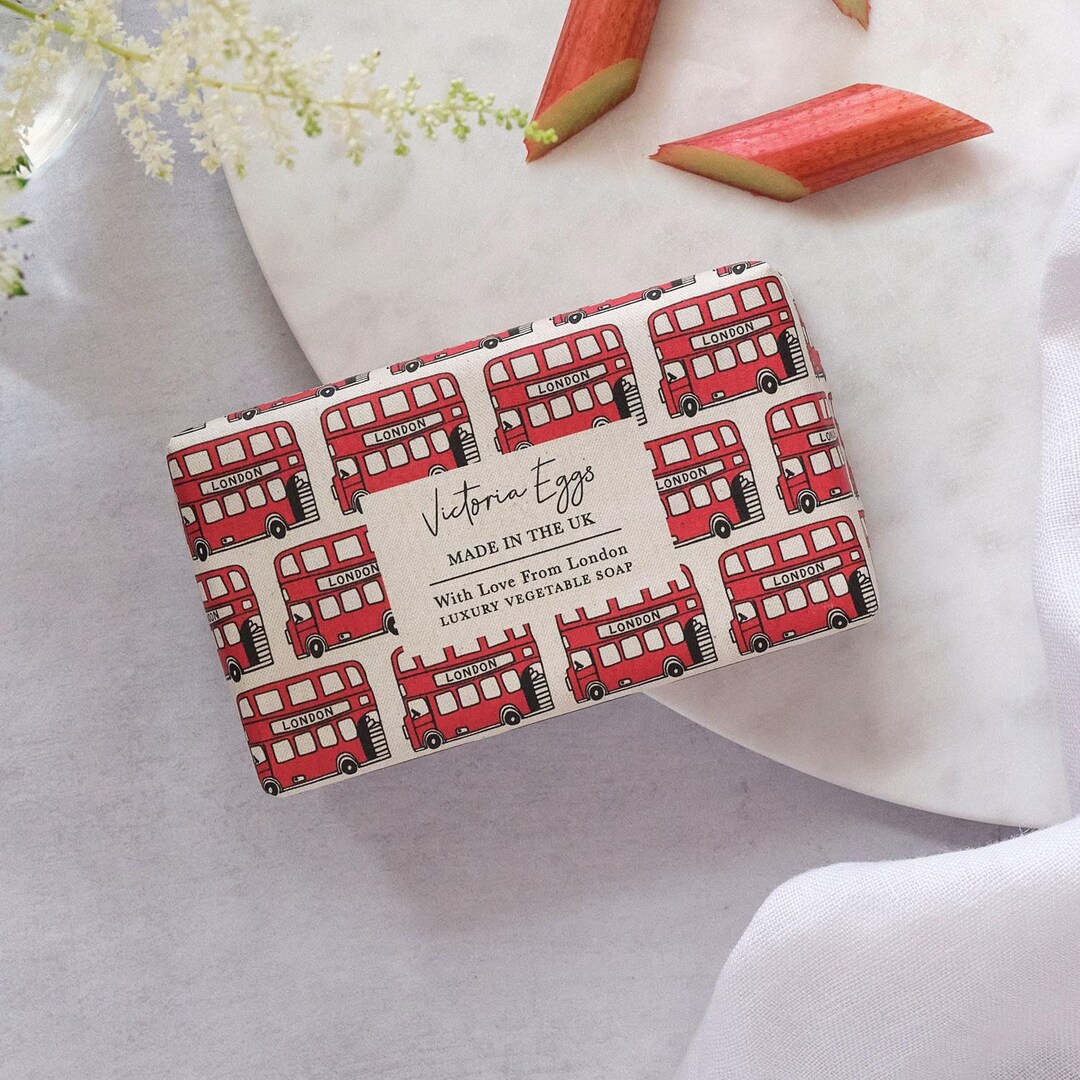 London Bus Luxury Soap Rhubarb & Custard - Etsy
