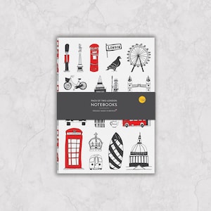 Set of Two London A5 Notebooks - Lovingly Made in Britain - Etsy