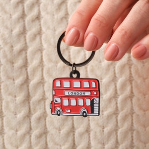 London Bus Keyring - Etsy