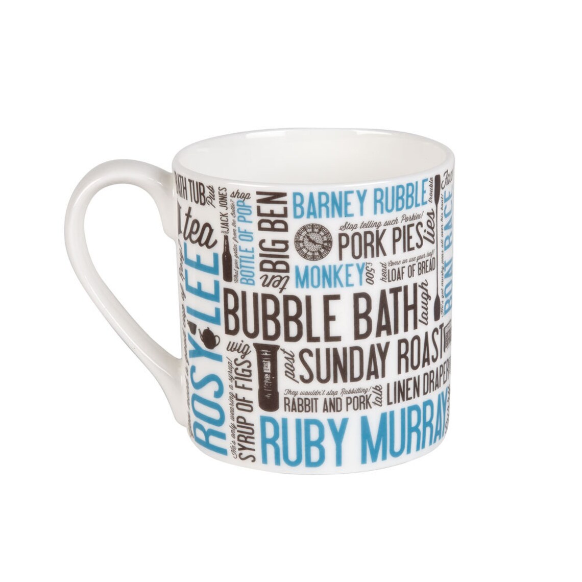 Cockney Rhyming Slang Mug: Fine Bone China Coffee Mug, UK Handcrafted ...