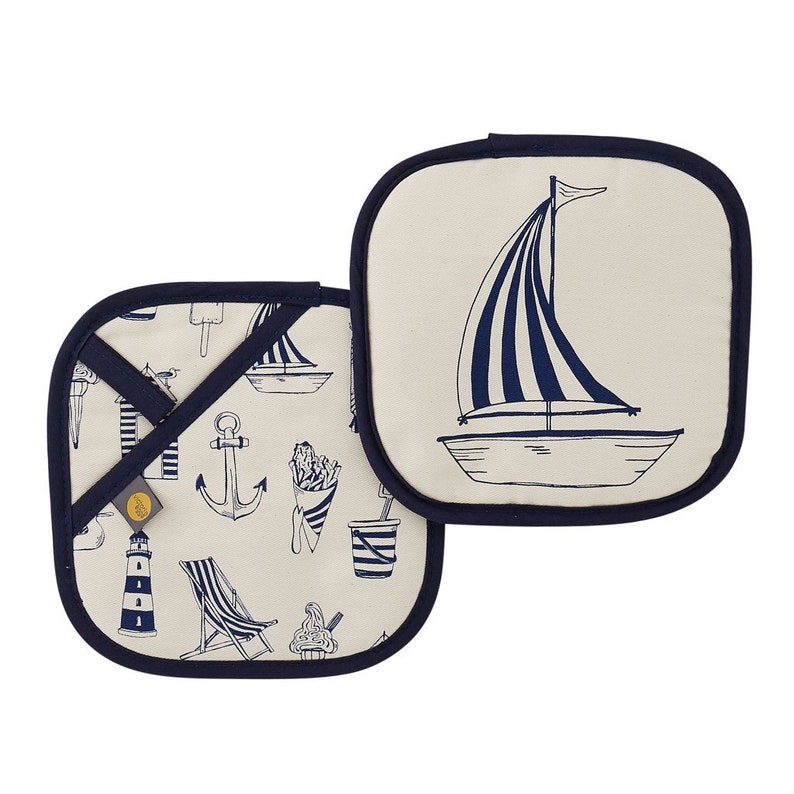 Nautical Pot Grab / Pot Holder Lovingly Made in Britain - Etsy