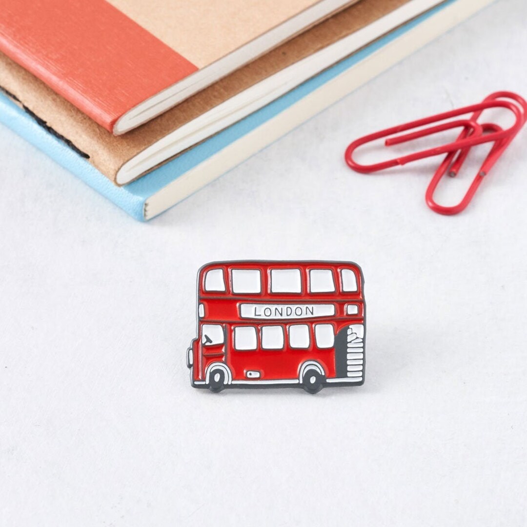 Simply London Bus Enamel Pin Badge Lovingly Made in Britain - Etsy