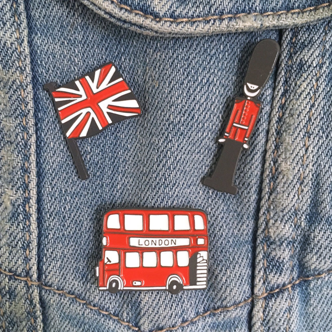 Simply London Bus Enamel Pin Badge Lovingly Made in Britain | Etsy