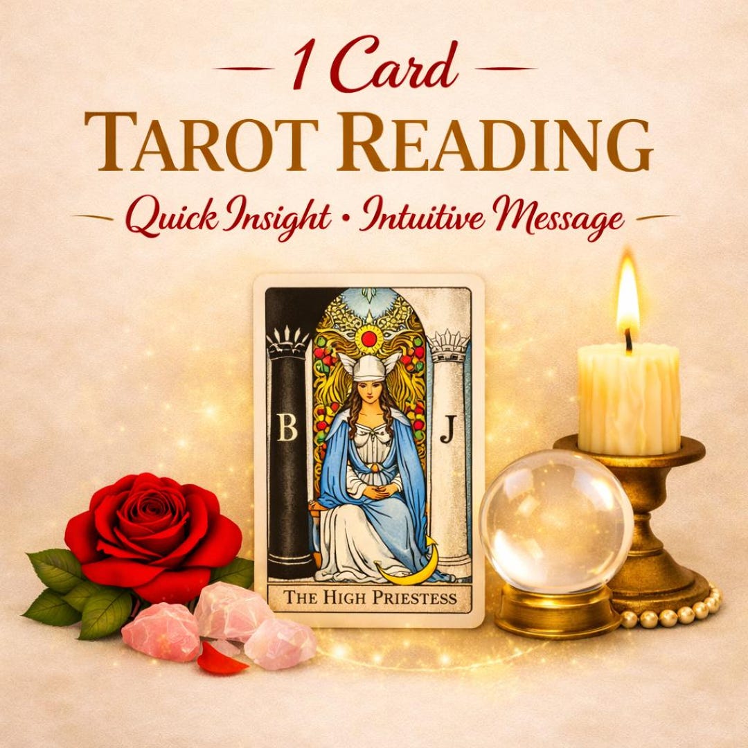 1 Card Tarot Reading • Quick Insight • Gentle Intuitive Message • Fast ...