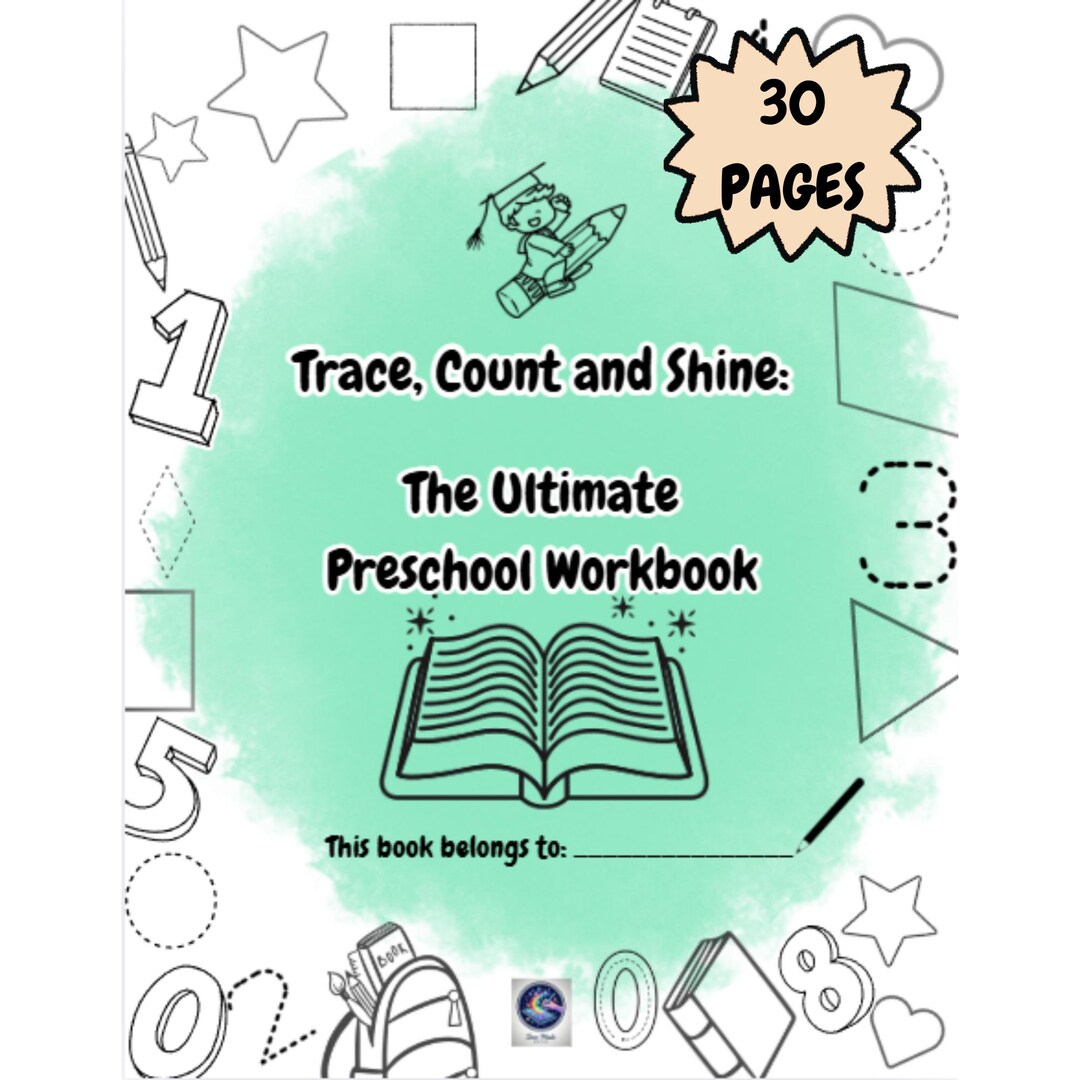 Preschool Numbers and Shapes Tracing Workbook | Printable Kids Activity ...