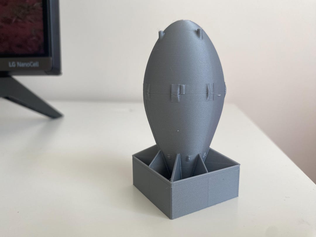 Fat Man Nuclear Bomb Desk Decor - WWII Military History Miniature - 3D ...