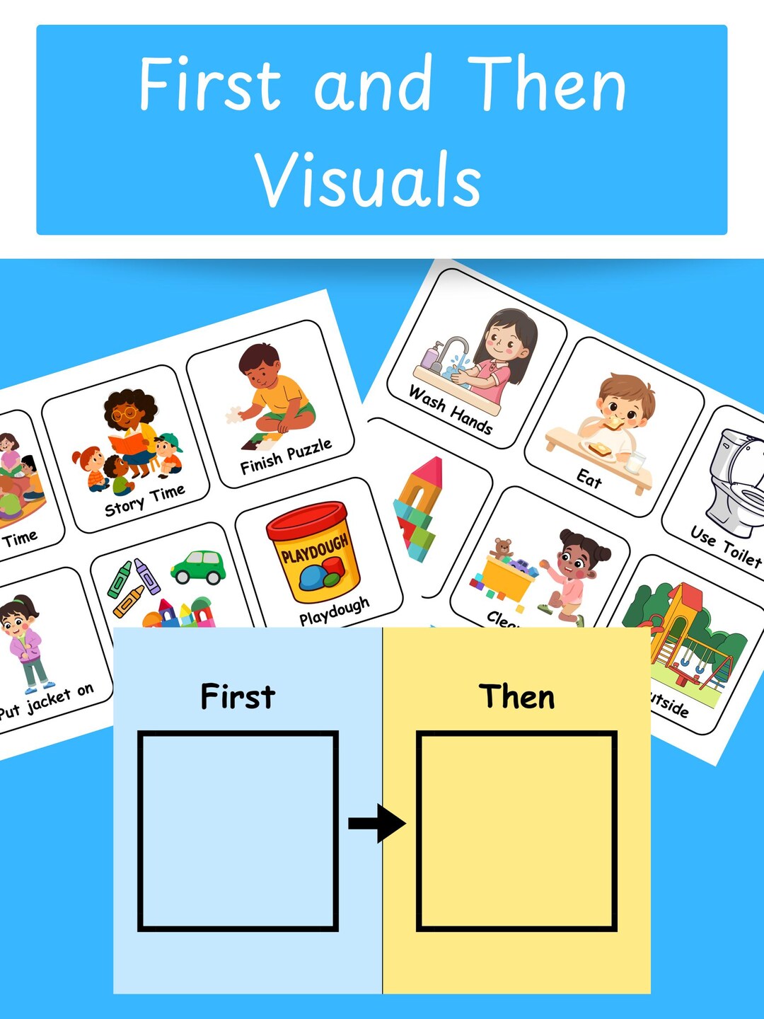 First and Then Visuals Download - Etsy