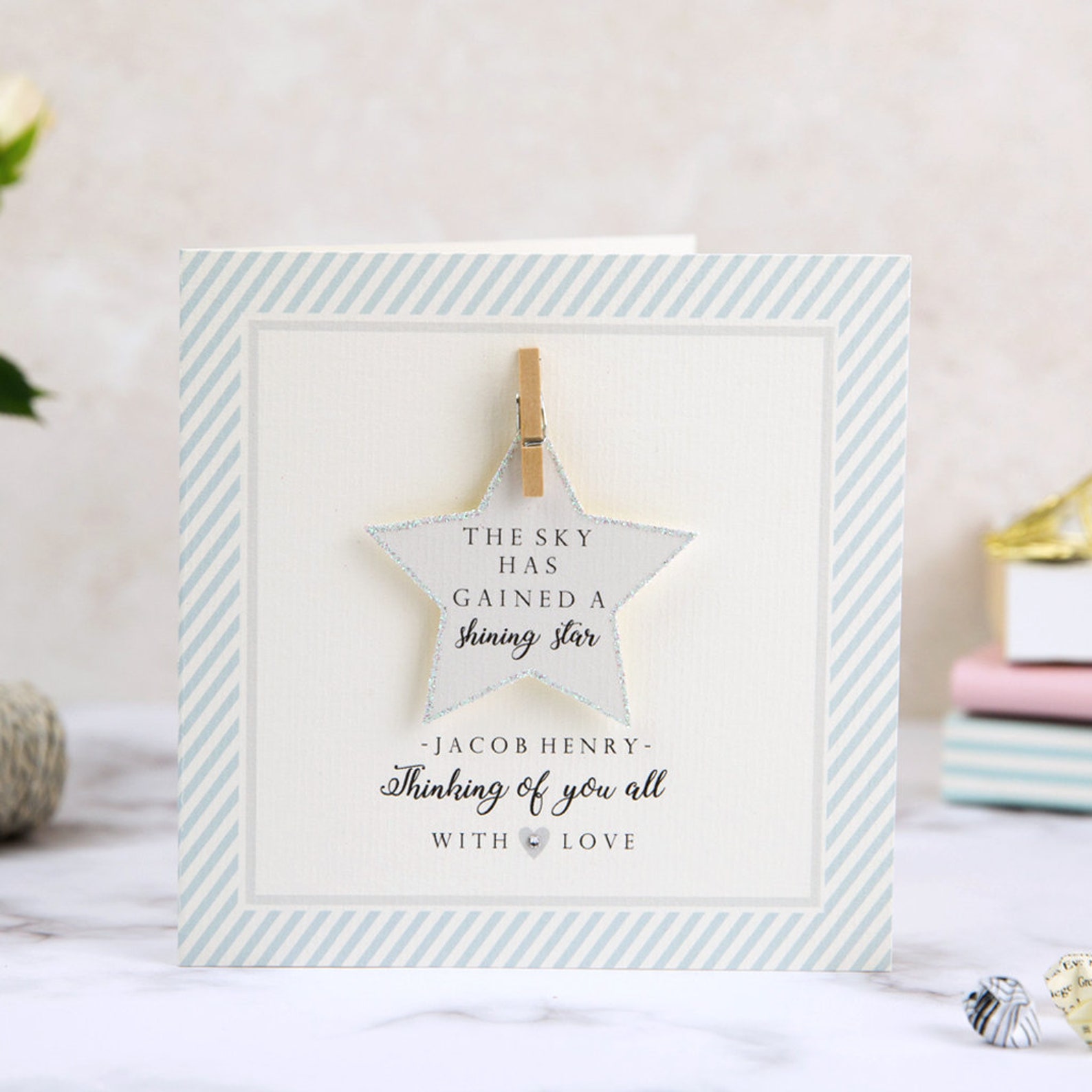 The Sky Has Gained A Star Sympathy Card | Etsy