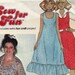 Simplicity 5423 Pinafore Style Square Yoke Shoulder Ruffle Tunic Dress ...