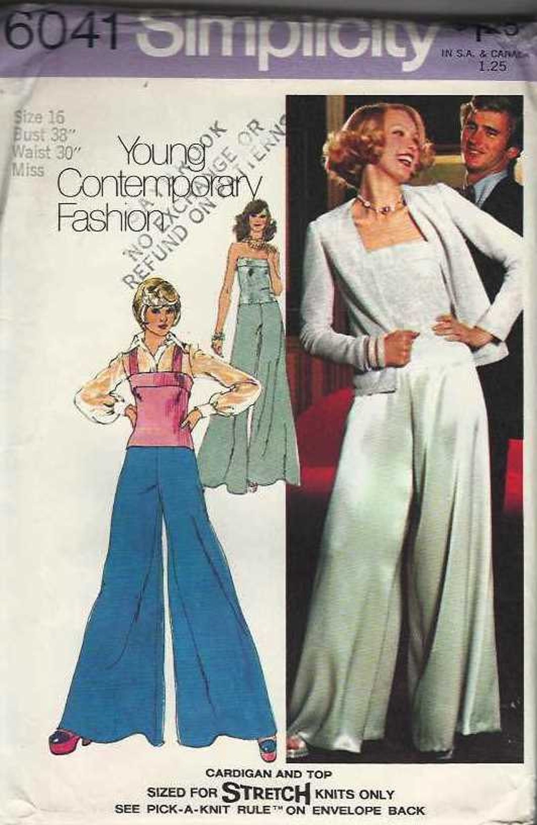 Simplicity 6041 Unlined Open Front Jacket Bustier Camisole Top With/out ...