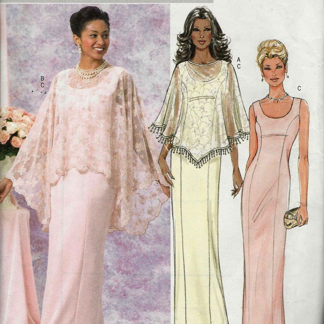 Butterick 4391 Princess Seam Sleeveless Long Dress Lined Close Fitting ...