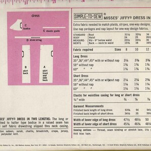 Simplicity 9927 Halter Dress Drawstring Gathered Neckline Ties Bare ...