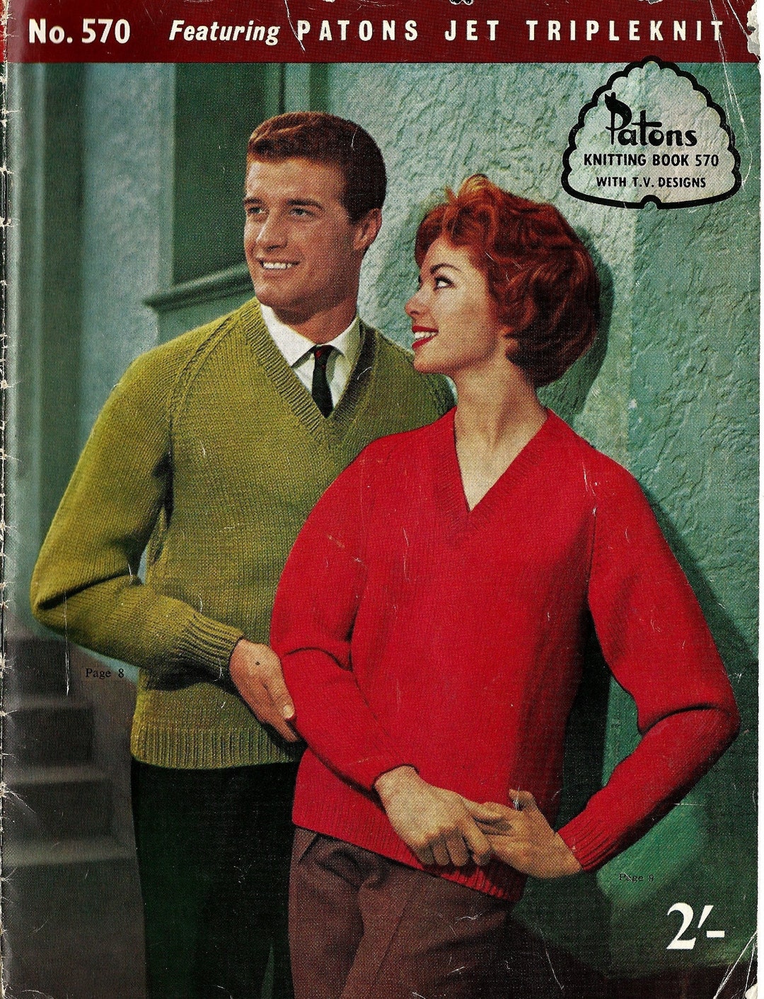 Family Knitting Book Patons 570 Jet Tripleknit Childrens Adults Jumpers ...