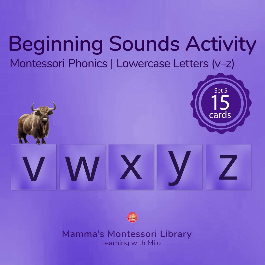 Beginning Sounds Printable | Montessori Phonics Activity | Letter Sound ...
