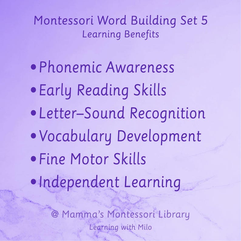 CVC Word Building Printable | Montessori Phonics Activity | Short U ...