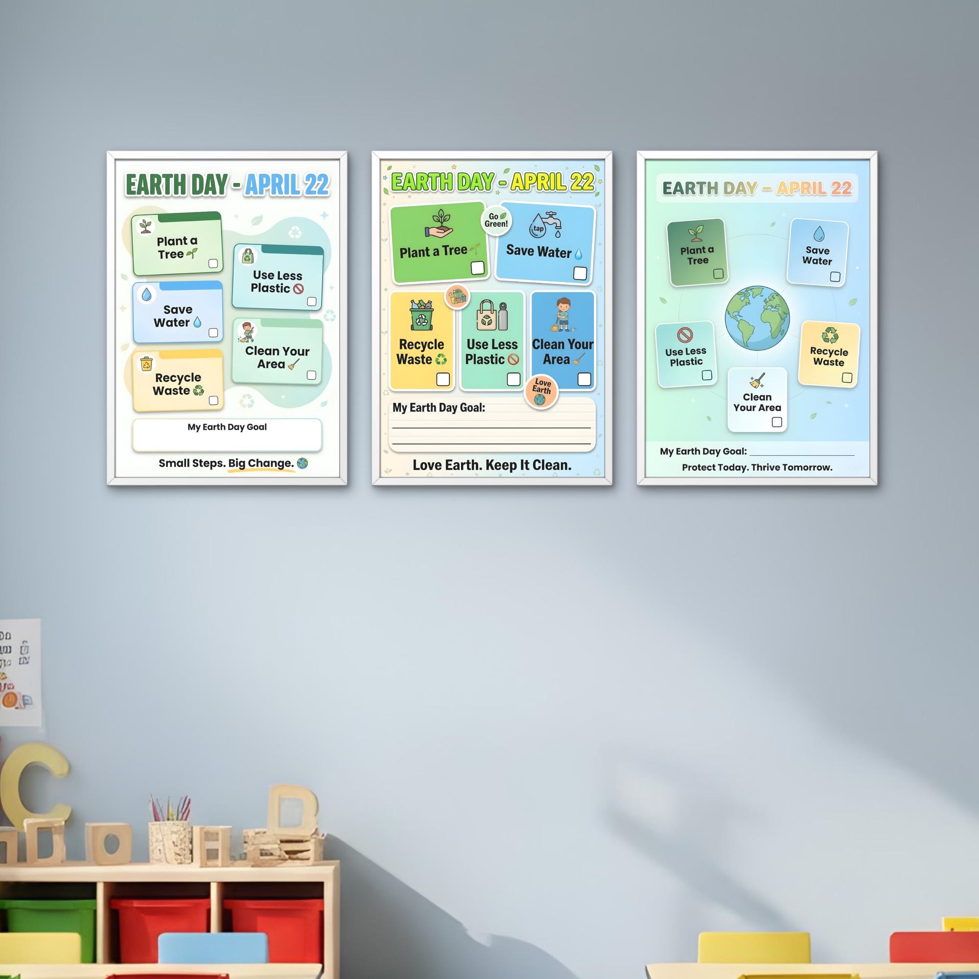 Earth Day Classroom Posters Bundle | Earth Day Activities Poster ...