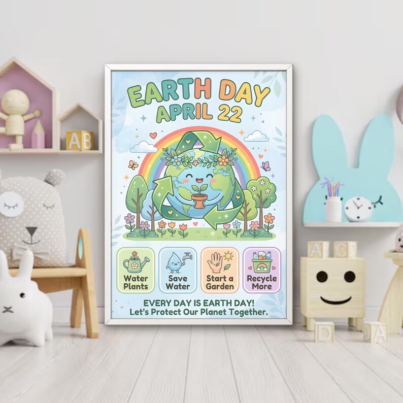 Earth Day Classroom Posters Bundle | Spring Bulletin Board Kit ...