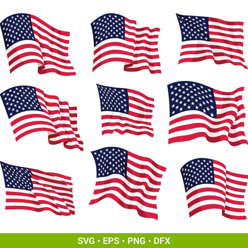 Wave Flag Clipart - Etsy