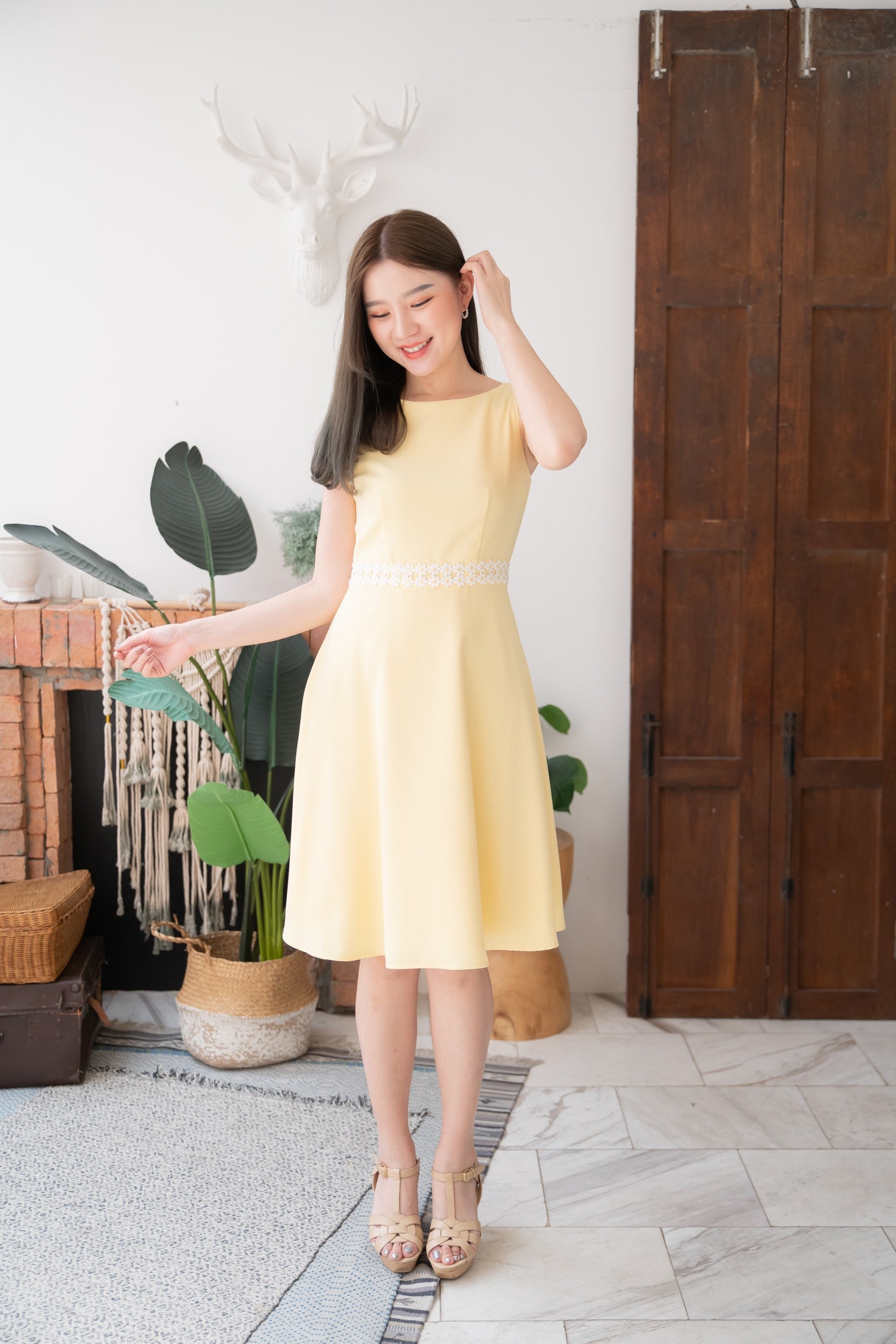 Bloom - Yellow Dress Elegant Classic Easter Summer Office Wear ...