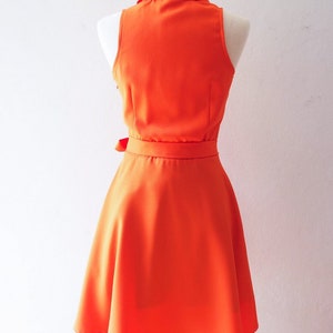 Orange Dress Tangerine Dress Shirt Dress Working Dress Party Dress ...