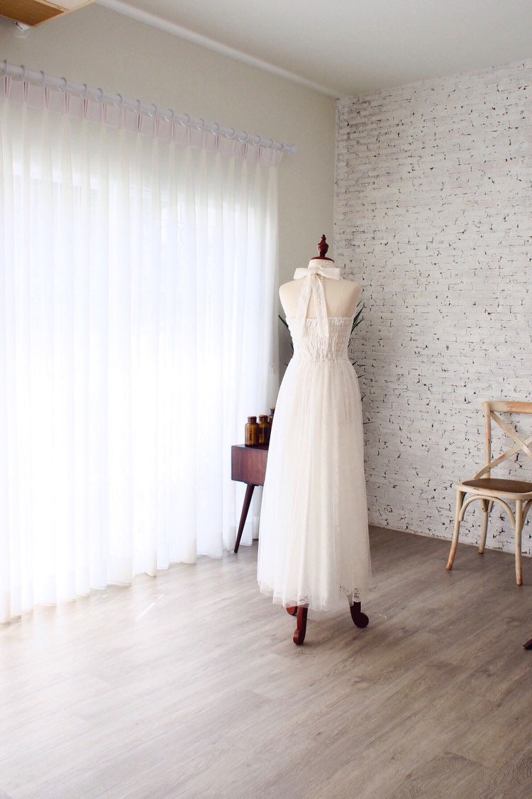 Vintage White Wedding Gown Lace Rustic Wedding Gown TuTu Lace | Etsy