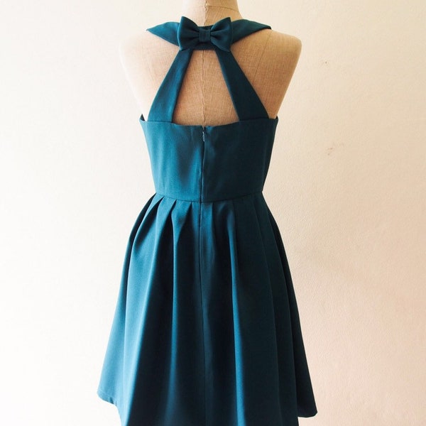 Prussian Blue Dress - Etsy
