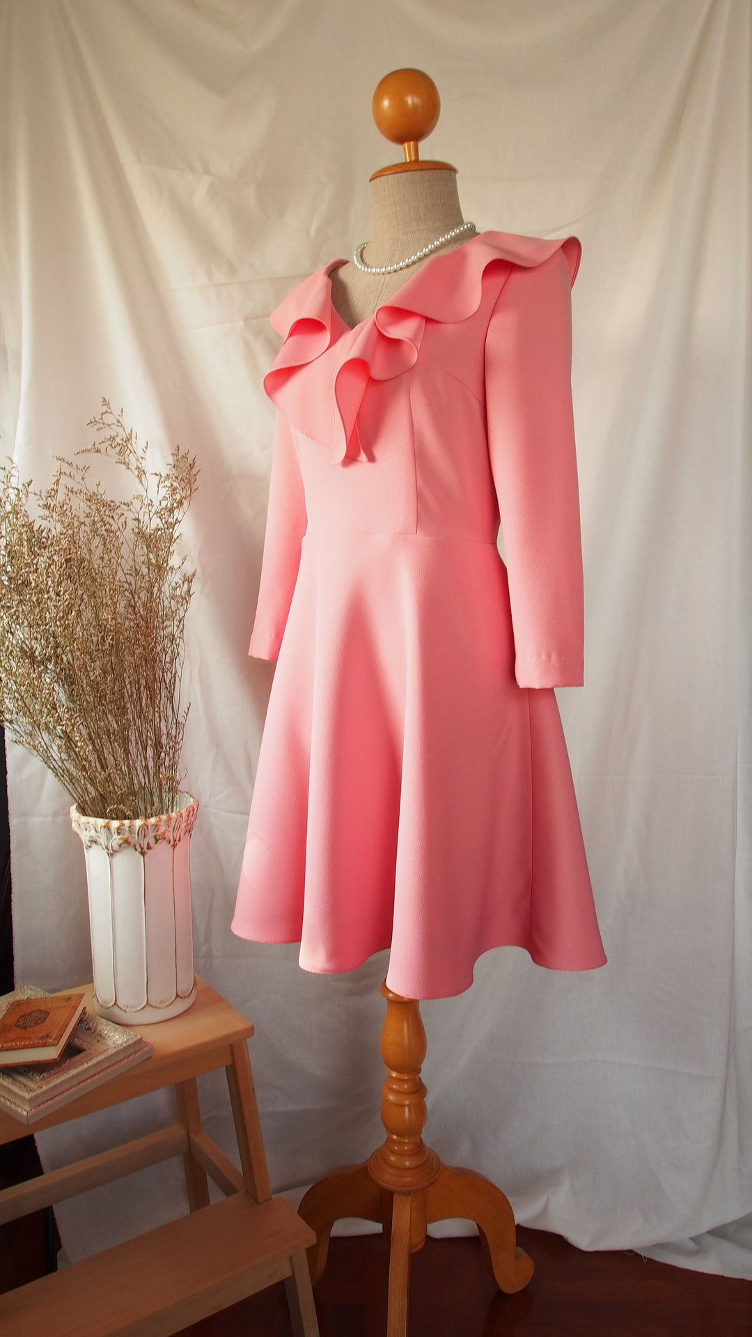 Blake - Pink Women Officewear Dress Pink Bridesmaid Dress / Pink ...
