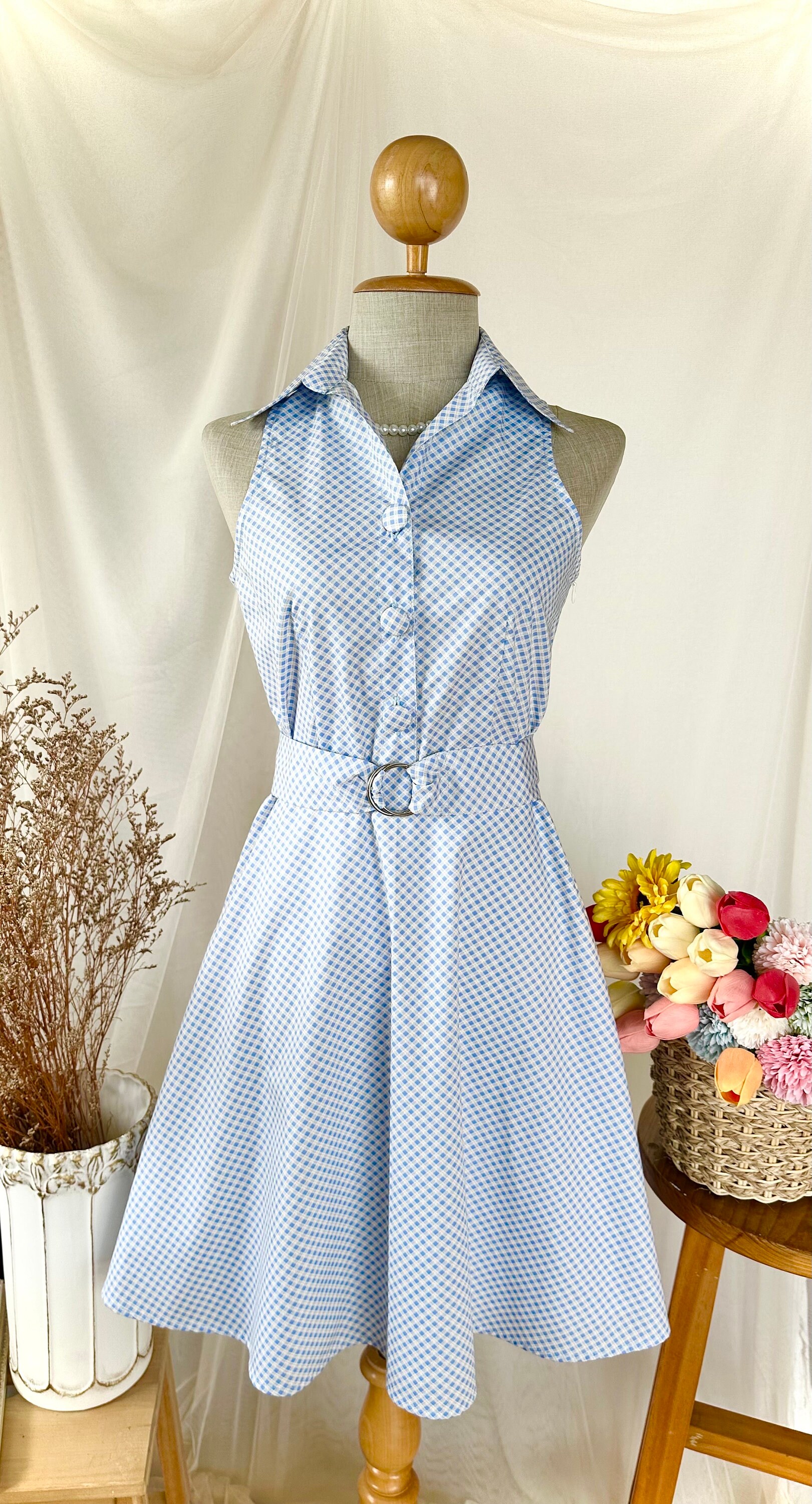 Gingham Check Dress - Etsy Gingham Check Dress - Etsy