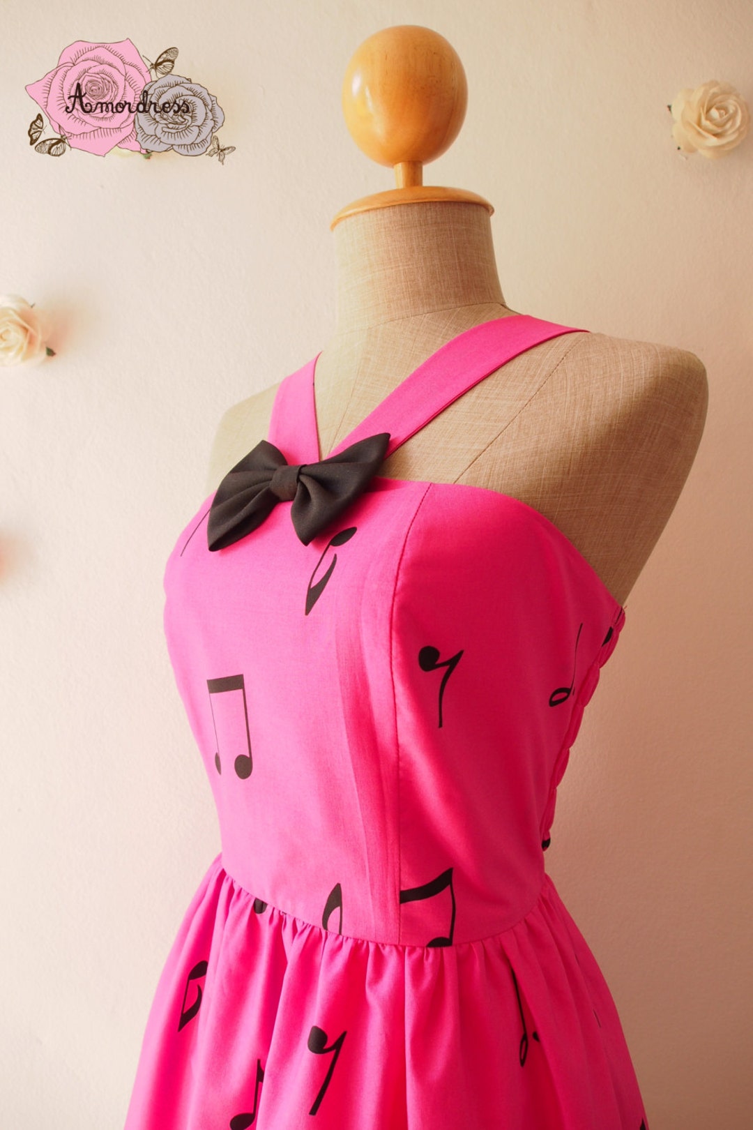 Music Lady Pink Party Dress Music Dress Stunning Party Dress Pink Dress ...