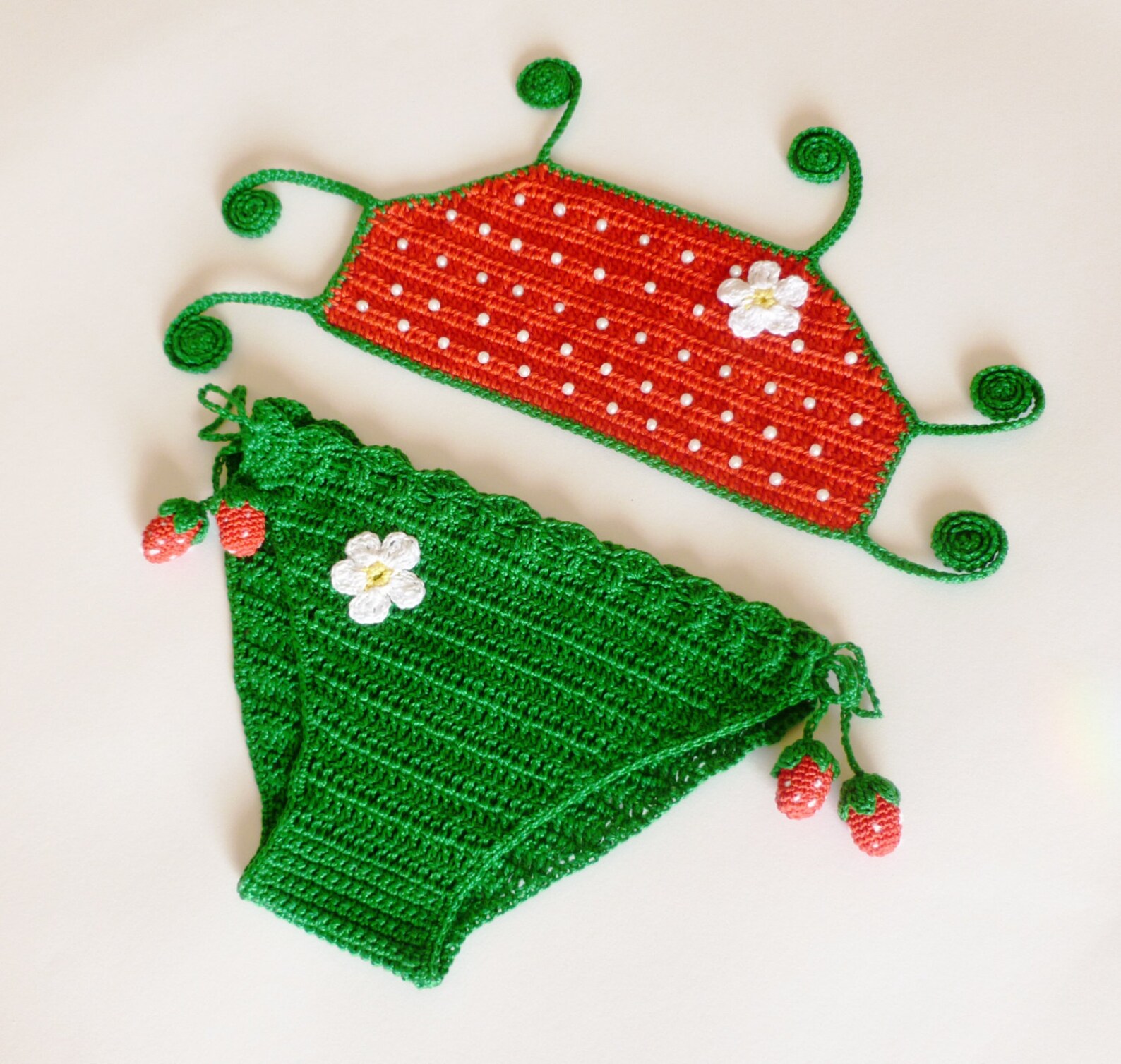 Crocheted Baby Girls Bikini Pattern Swimming Suit Instant Download ...