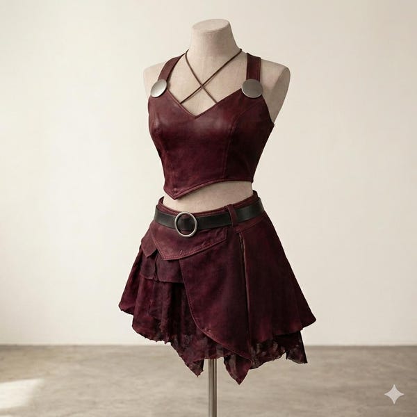 Maroon Corset Dress - Etsy