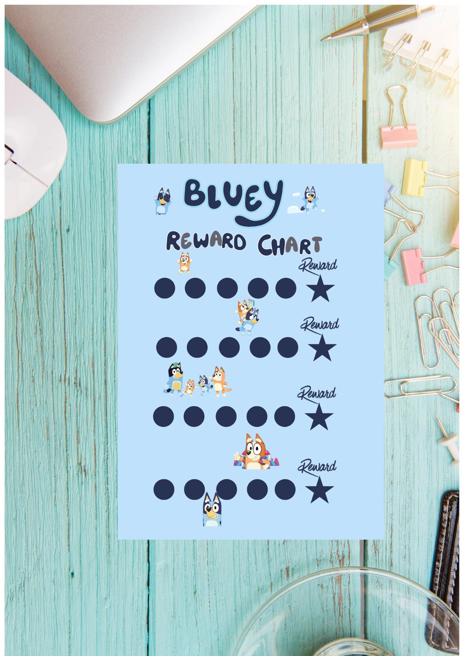Bluey Reward Chart - Etsy